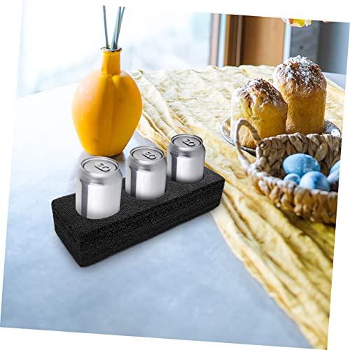 5pcs Milk Tea Cup Holder Take Out Fixing Trays 3 Cup Foam Holder Take Out Drink Holder Pearl Wool Drink Tray Drink Holder Tea Carrier Pearl Cotton Storage Rack Disposable re-usable