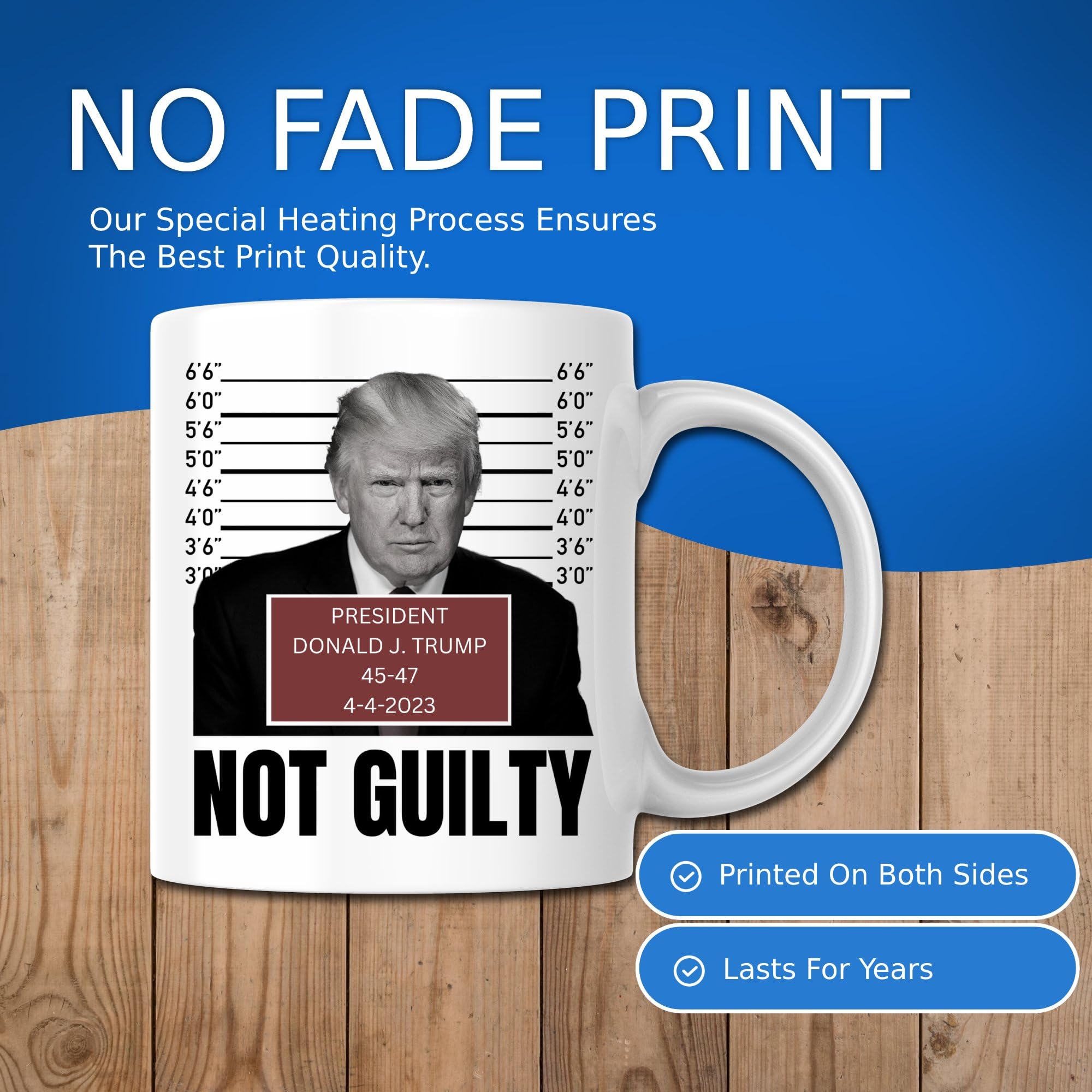 Bliss Monkey Co. Trump Mugs (Trump Not Guilty)