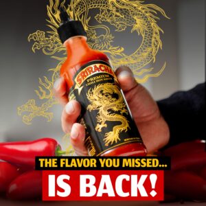 Underwood Ranches Limited Edition Dragon Sriracha Sauce - Hot Sauce, Perfect for Spicing Up Any Dish! - Made from Red Jalapeno Peppers That Started the Sriracha Movement, 17 oz - 2 Pack