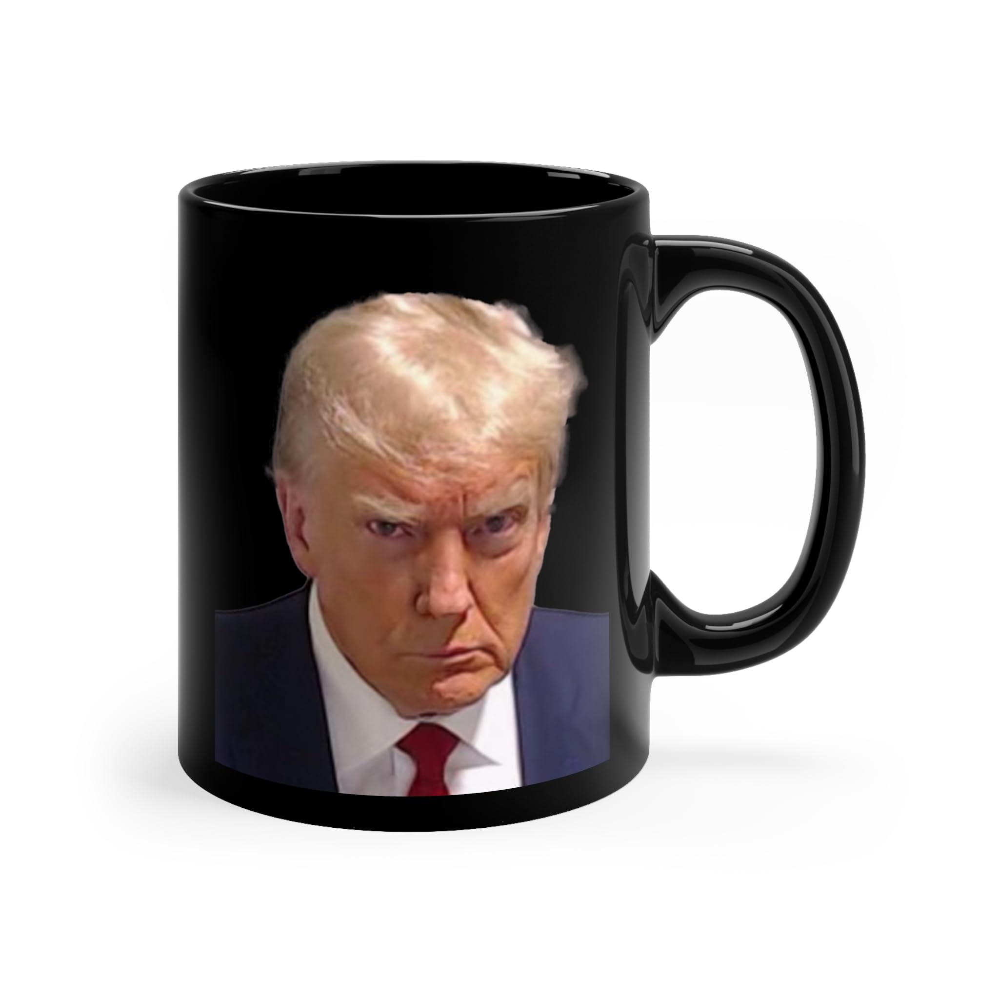 Brian Bula Trump Mug Shot Coffee Mug Donald Trump MugShot Cup 11 ounce black