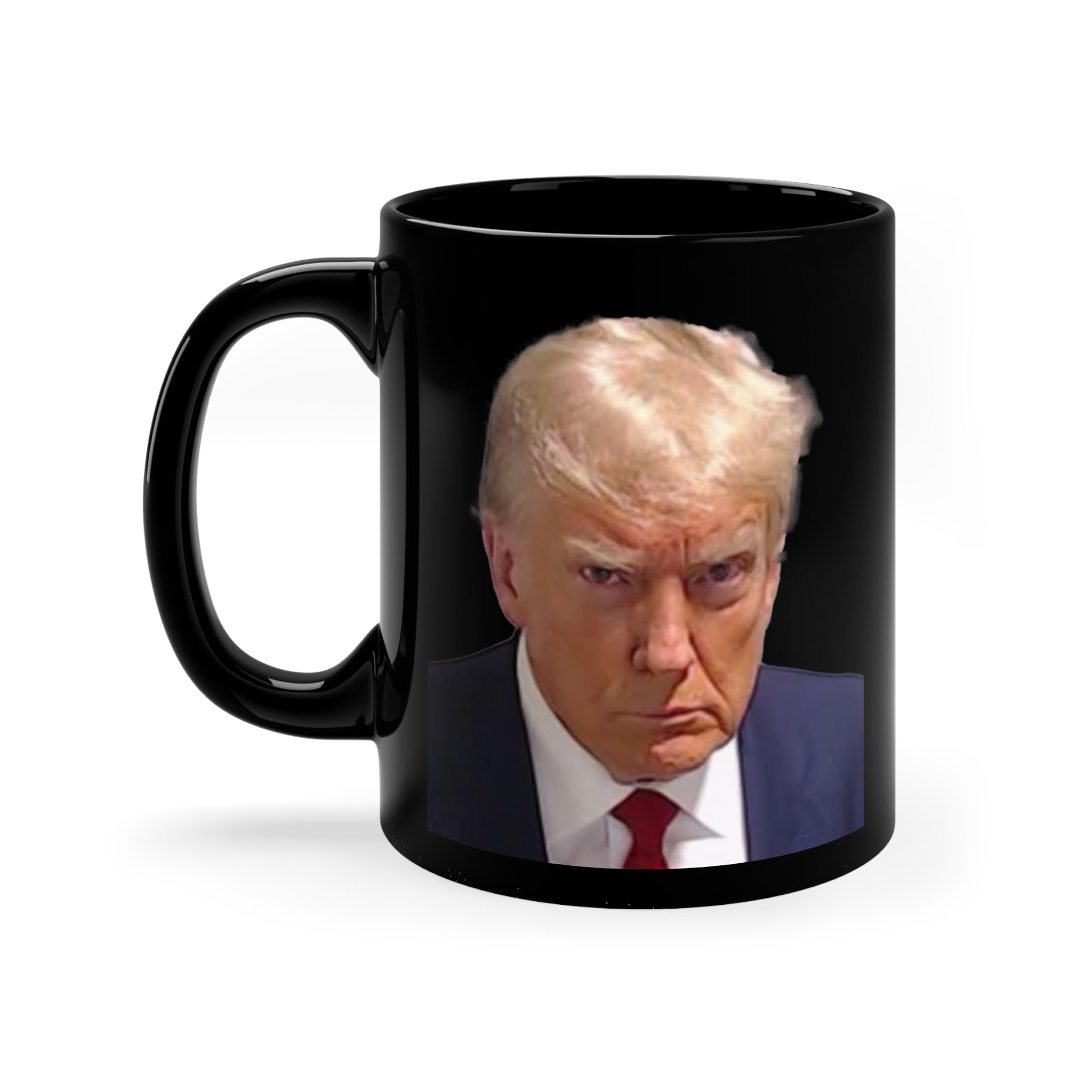 Brian Bula Trump Mug Shot Coffee Mug Donald Trump MugShot Cup 11 ounce black