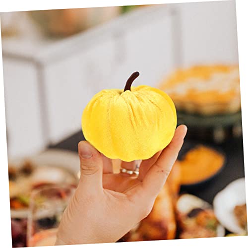 Garneck 24 Pcs Fabric Pumpkin Ornament Fake Faux Pumpkin Artificial Plush Pumpkins Decorative Pumpkins Prop Farmhouse Pumpkin Wedding Decoration Pumpkin Figurines Doll Foam Little Pumpkin