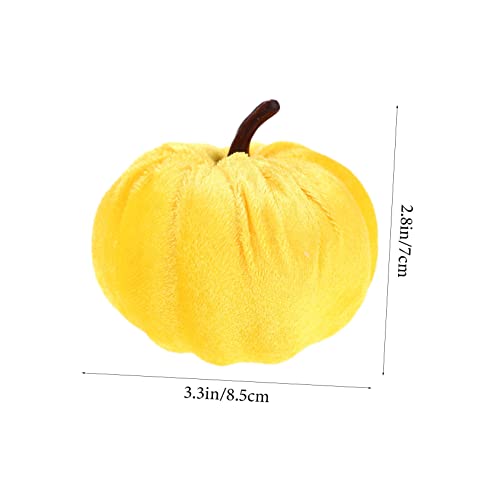 Garneck 24 Pcs Fabric Pumpkin Ornament Fake Faux Pumpkin Artificial Plush Pumpkins Decorative Pumpkins Prop Farmhouse Pumpkin Wedding Decoration Pumpkin Figurines Doll Foam Little Pumpkin