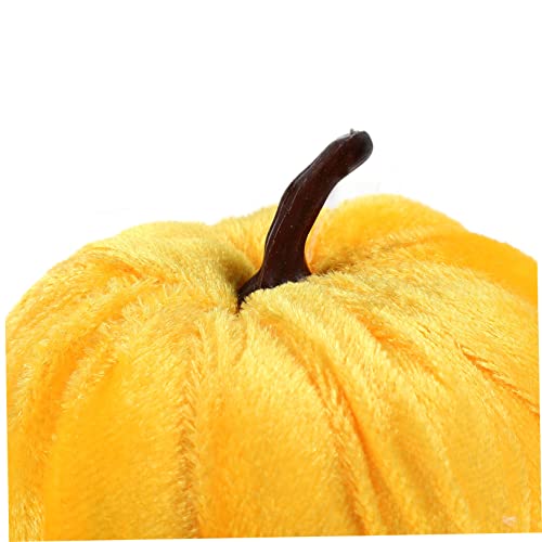 Garneck 24 Pcs Fabric Pumpkin Ornament Fake Faux Pumpkin Artificial Plush Pumpkins Decorative Pumpkins Prop Farmhouse Pumpkin Wedding Decoration Pumpkin Figurines Doll Foam Little Pumpkin