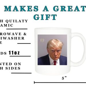 Rogue River Tactical Donald Trump Jail Mugshot 2024 Coffee Mug Trump 2024 Novelty Cup President of The United States MAGA