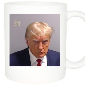 Rogue River Tactical Donald Trump Jail Mugshot 2024 Coffee Mug Trump 2024 Novelty Cup President of The United States MAGA