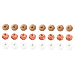 garneck 24 pcs thanksgiving pumpkin halloween pumpkin decorations harvest festival decorations fall decorations foam pumpkins thanksgiving ornament festival pumpkin artificial model reward