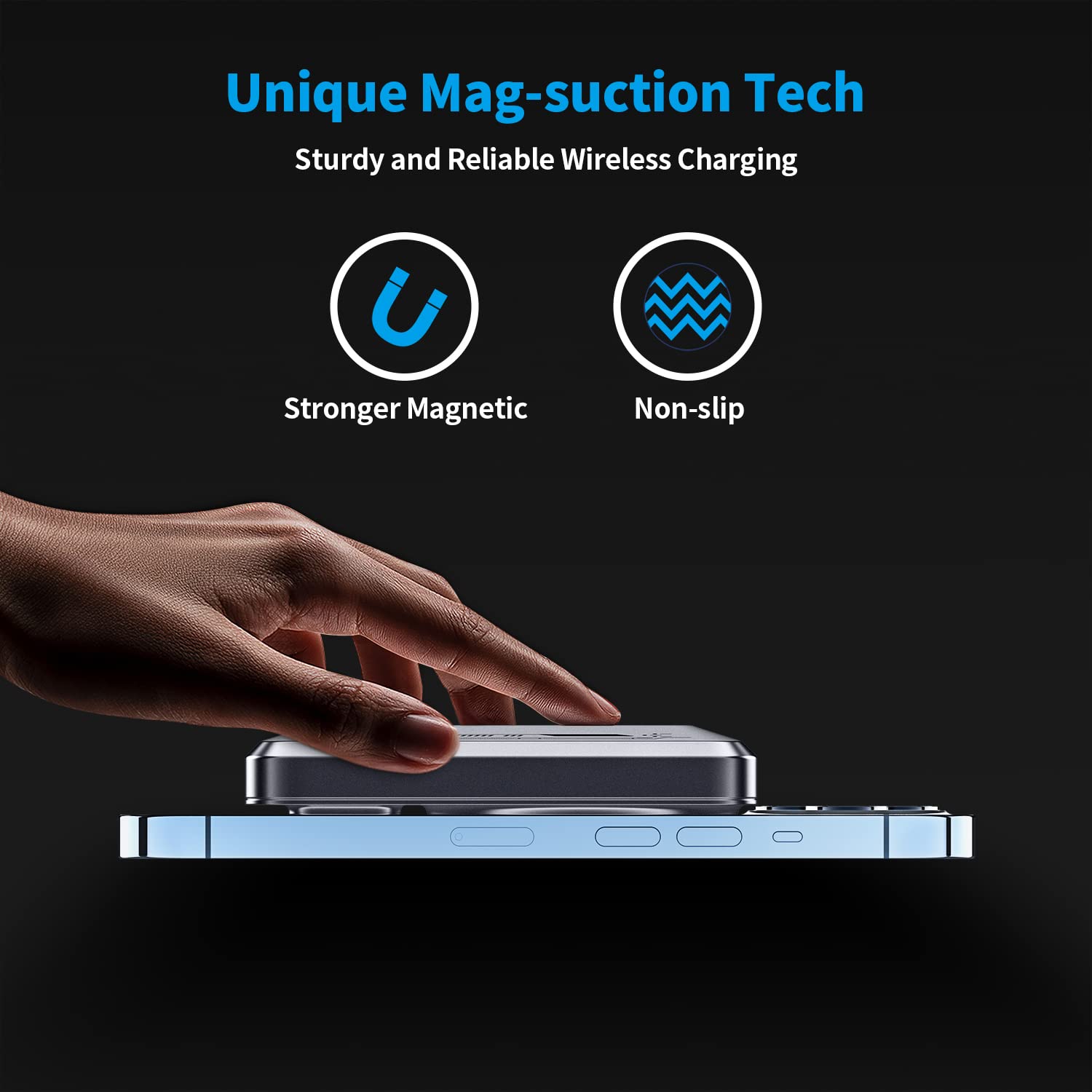 Magnetic Portable Charger, 2024 'Mecha' 5000mAh Wireless Power Bank, PD 22.5w 2.5 Hours Fast Charging, Stronger Magnet Stick, Mini Mag-Safe Battery Pack USB-C Compatible with iPhone 15/14/13/12 Series