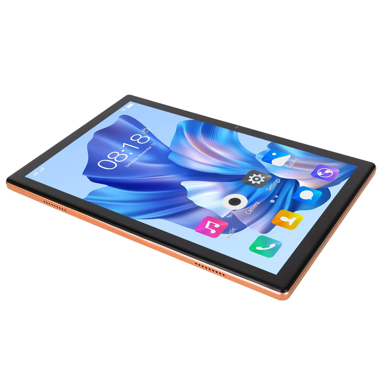 ICRPSTU Smart Tablet, Support 4GLTE 5GWiFi 10000mAh Portable Octa Core CPU 10in Tablet for Studying (Orange)