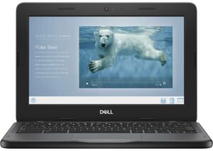 dell education chromebook 3110 11.6" laptop, intel celeron n4500 dual-core 1.10 ghz to 2.80ghz, 4 gb ram 32 gb ssd, chrome os(renewed)