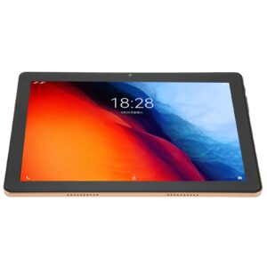 MAVIS LAVEN Calling Tablet, Gold 10 Inch Tablet 1920x1080 IPS OctaCore Processor 100-240V Fast Charge 11.0 (US Plug)