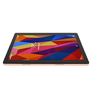 mavis laven 10.1in tablet, golden 8gb ram 256gb rom 1920x1200 portable tablet for reading (us plug)