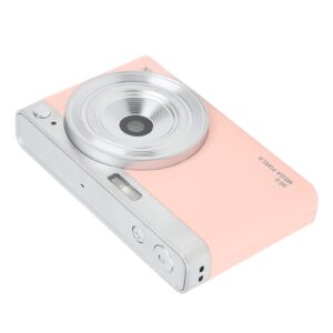 Digital Camera, 2.88in IPS HD Screen 50MP Pixels Portable Camera LED Fill Light AF Autofocus for Video Recording (Pink)