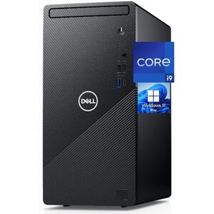 dell inspiron 3891 desktop computer, intel i9-11900k, 64gb ram, 2tb nvme, ax wi-fi, bluetooth, hdmi, vga, dvd-rw, sd-card - windows 11 pro