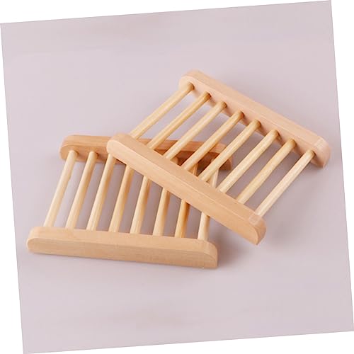 Alipis 1 Set soap Holder Tray Kitchen countertop soap Holder soap draining Holder Foaming Net soap Drain Rack soap Riser soapdish soap Bag Bath soap Holder Soap Dish Holder Bamboo Sponge