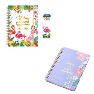 2023-2024 planner-weekly & monthly planner（bird+purple)