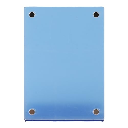 Slanted Back Photo Frame, Self Standing Photo Frame Durable Wide Application for Business Cards for Livingroom (Blue)