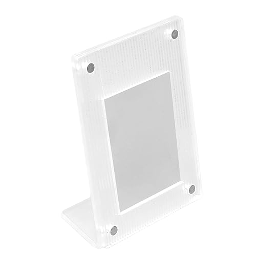 Photo Frame, Sturdy Acrylic Tabletop Photo Frame Decorative Clear Simple Cleaning for Home (Transparent (Wave Pattern))