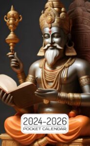 pocket calendar 2024-2026: two-year monthly planner for purse , 36 months from january 2024 to december 2026 | indian god | satyadharma scripture