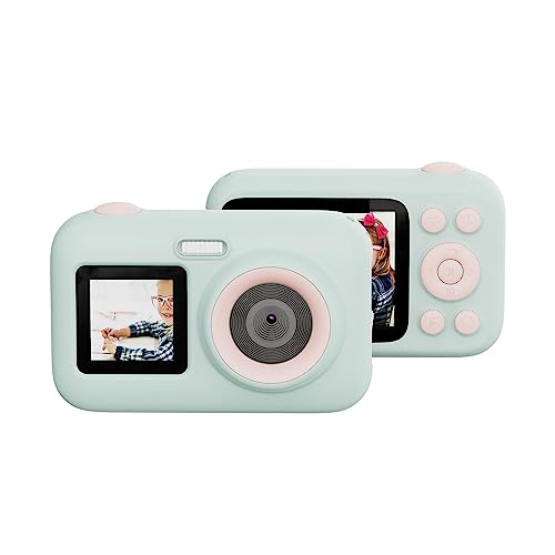 XIXIAN 1080P Digital Camera Kids Camera 12MP HD Children Digital Video Camera Kids Selfie Camera for Boys And Girls 2.4-inch LCD Screen Dual Lenses Birthday Gift Festival Gift Great Gift for Childeren