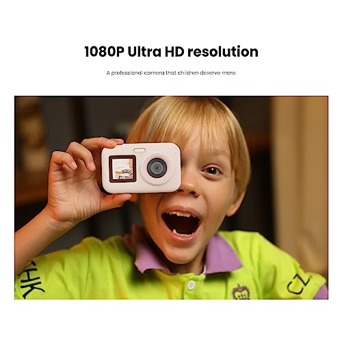 XIXIAN 1080P Digital Camera Kids Camera 12MP HD Children Digital Video Camera Kids Selfie Camera for Boys And Girls 2.4-inch LCD Screen Dual Lenses Birthday Gift Festival Gift Great Gift for Childeren