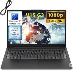 lenovo v15 g3 business laptop computer, 15.6" fhd display, 12th gen intel 10 cores i5-1235u (beat i7-1195g7), 40gb ddr4 ram, 2tb pcie ssd, wifi, bt 5.1, windows 11 pro