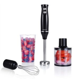 sokany 4-in-1 500w immersion handheld blender - turbo mode, stainless blades