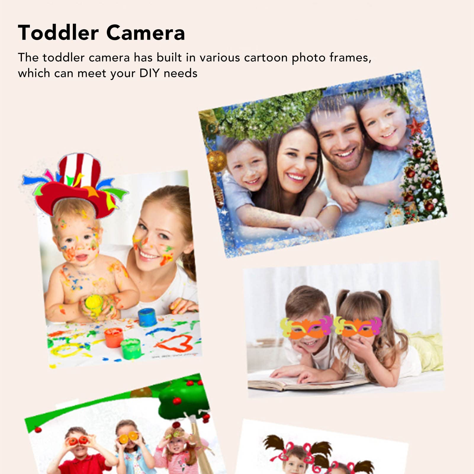 Kids Camera Video Mini Camera X2 400Mah 2.0In Toys Gift Birthday USB Photograph 2.0In IPS Screen Cute Document Cameras