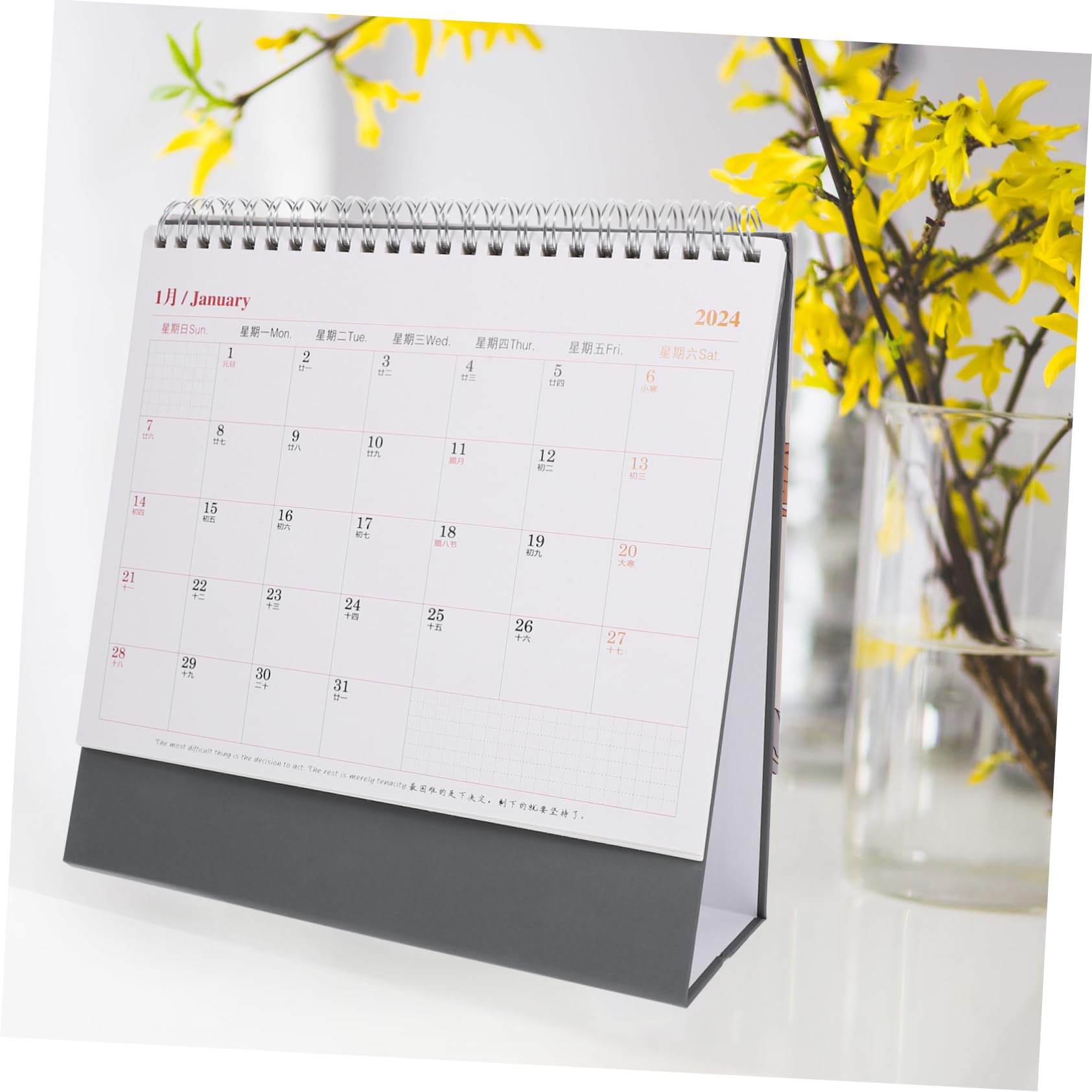 Tofficu Office Decor Calendar Desk Calender Home Supply Decorations Vertical Office Decor