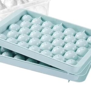 Round Ball Ice Tray Plastic Ice Cube Mold Refrigerator Ice Ball Mold With Lid