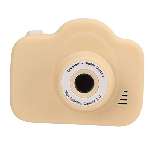 2in Kids Camera for Boys Girls, Cartoon Child Camera Toy Gift Video Recorder Kids Mini Camera Birthday Gifts for 3 4 5 6 7 8 9 Year Old Girl Boy (Beige)