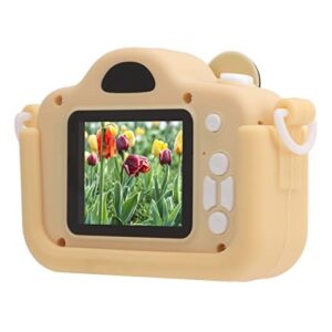 2in Kids Camera for Boys Girls, Cartoon Child Camera Toy Gift Video Recorder Kids Mini Camera Birthday Gifts for 3 4 5 6 7 8 9 Year Old Girl Boy (Beige)