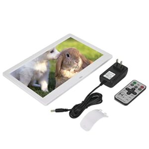 10inch Digital Photo Frame, HD Photo Album Electronic with Remote Controller Function of ElectronicCalendar Ideal for FriendsChildren (US Plug 100‑240V)