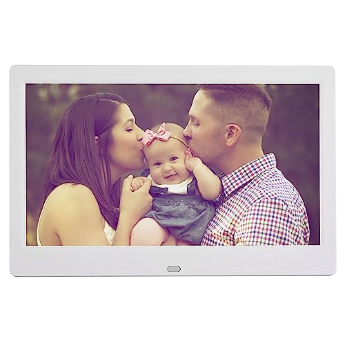 10inch Digital Photo Frame, HD Photo Album Electronic with Remote Controller Function of ElectronicCalendar Ideal for FriendsChildren (US Plug 100‑240V)