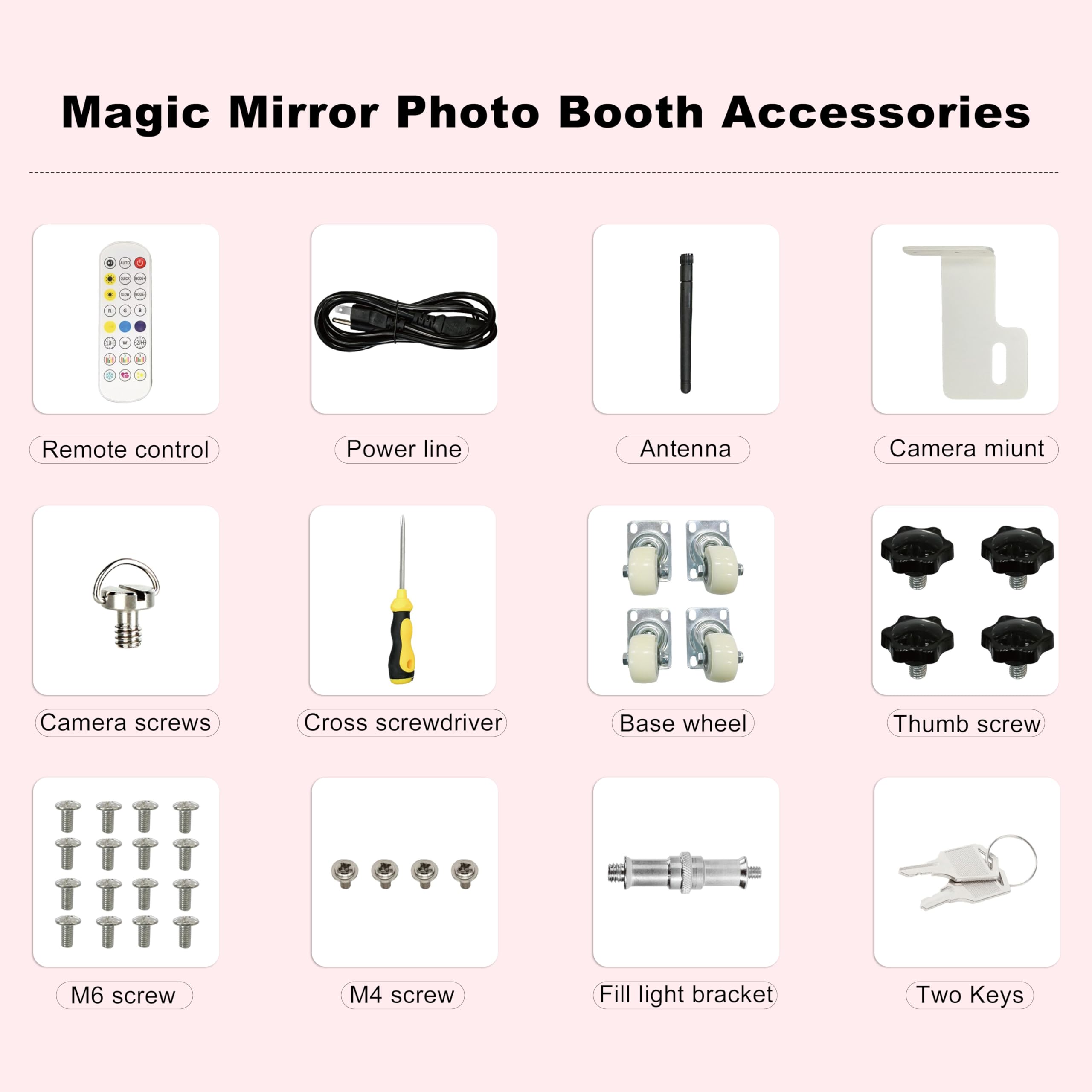 Magic Mirror Photo Booth 65in Built-in Capacitive Mini PC Downloadable Software/Instant Photo Printing(Only for DSLR Cameras)-OLYLO