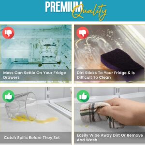 Colorful and Clear Fridge Liners 8 Pack Bundle - Refrigerator Liners for Spill Protection, Organize and Elevate Your Fridge Space!