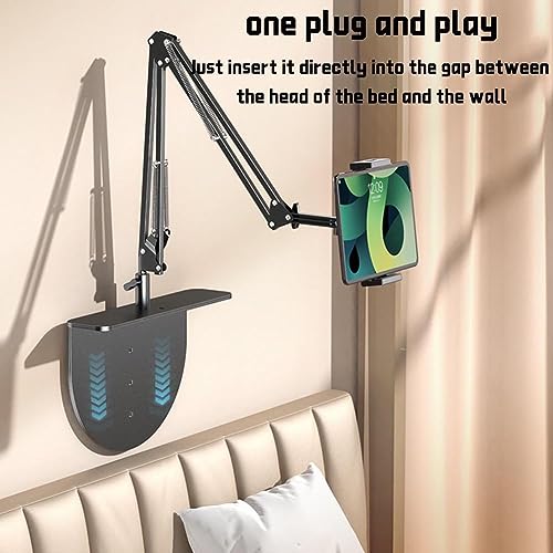 UIRPK Hidden Bedside Phone Tablet Holder Retractable Insertable for Lying Down in The Bed,Phone and Tablet Holder for Bed,Sofa,Desk (B-Phone&Tablet Universal)