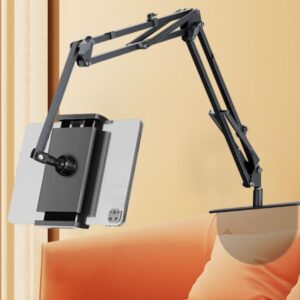 UIRPK Hidden Bedside Phone Tablet Holder Retractable Insertable for Lying Down in The Bed,Phone and Tablet Holder for Bed,Sofa,Desk (B-Phone&Tablet Universal)