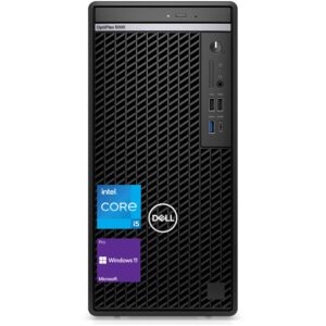 dell optiplex 5000 series business tower desktop, 12th gen intel core i5-12500 processor, 32gb ram, 1tb pcie ssd, dp, rj-45, dvd, wi-fi, wired keyboard & mouse, windows 11 pro, black