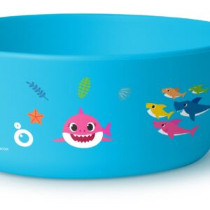 Simple Modern Baby Shark Silicone Bowl for Baby, Toddler | Feeding Supplies Baby Food Bowls Dinnerware Dishes for Kids | Microwave Safe | Bennett Collection | Baby Shark Friends