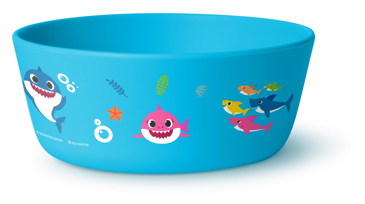 Simple Modern Baby Shark Silicone Bowl for Baby, Toddler | Feeding Supplies Baby Food Bowls Dinnerware Dishes for Kids | Microwave Safe | Bennett Collection | Baby Shark Friends