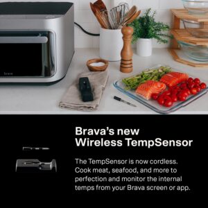 Brava Glass: 10-in-1 Touchscreen Countertop Smart Oven, Glass Door, Wireless Thermometer, Air Fryer, 6-Slice Toaster, Slow Cooker, Reheater, Dehydrator, Rice Cooker, Auto-Shut Off, 1800W