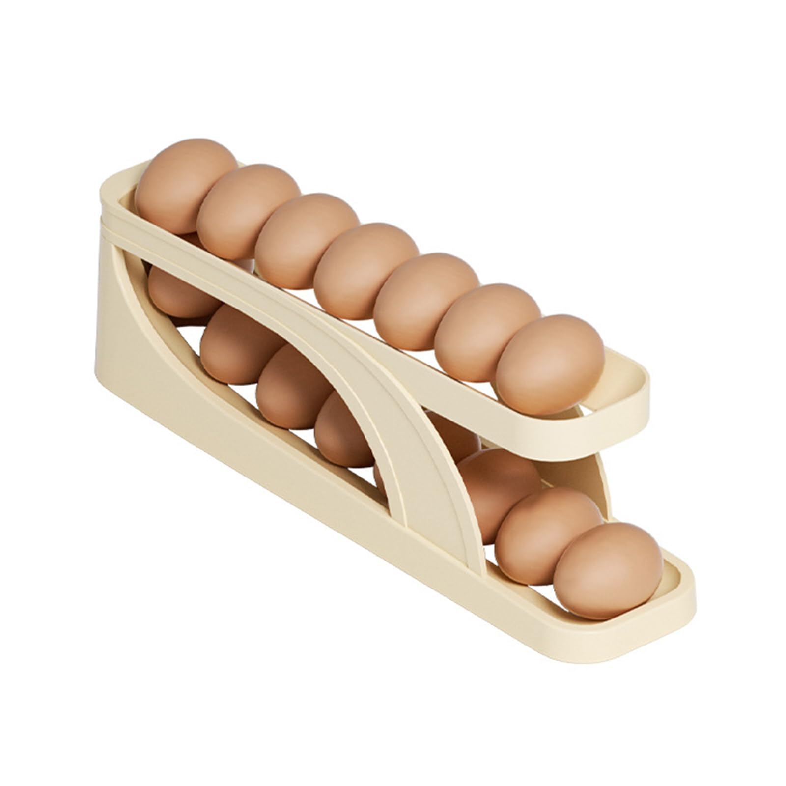 Automatic Rolling Eggs Box Layer Rack Holder For Fridge Fresh-keeping Storage Container Eggs Dispenser Kitchen Organizer Kitchen Storage Container