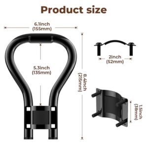 YUEYIN Recliner Handle Extender, Black Metal, Chair Lever Extender for Oversized Recliner Handles, Helps Elderly Operate Recliners Easily