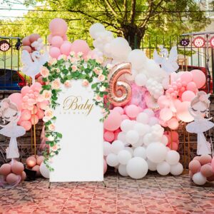 3 Pcs Arch Backdrop Cover- Spandex Fitted Round Top Wedding Arch Cover- 2 Sided Arch Stand Cover Backdrop Fabric for Wedding Birthday Banquet Decor, 4Ft & 5Ft & 6Ft (Frame Not Included)