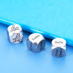 Anniversary Couple Gifts for Him Her Date Night Ideas for Boyfriend Girlfriend 11th Anniversary Steel Dice Gifts for Husband Wife Wedding Christmas Valentines Birthday Gifts for Women Men