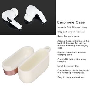 Earbuds Case with Keychain, Full Protective Silicone Earphone Case Cover Durable Scratch Proof Earbud Case Holder with Carabiner for iOS Earbuds (#3)