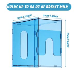 FairySandy 2 Pcs Breast Milk Storage Tower Clear Breast Milk Freezer Storage Organizer Reusable Breastmilk Storage Containers Freezer Breastfeeding Accessories for Fridge Storing Freezing Milk