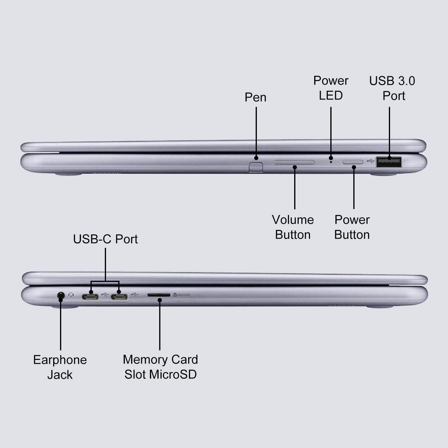 SAMSUNG Chromebook Plus 12.2" Touchscreen FHD+ 2-in-1 Laptop Computer, Intel Celeron 3965Y Processor, 4GB RAM, 64GB eMMC, WiFi, Bluetooth, Stealth Silver, Digital Pen, Chrome OS