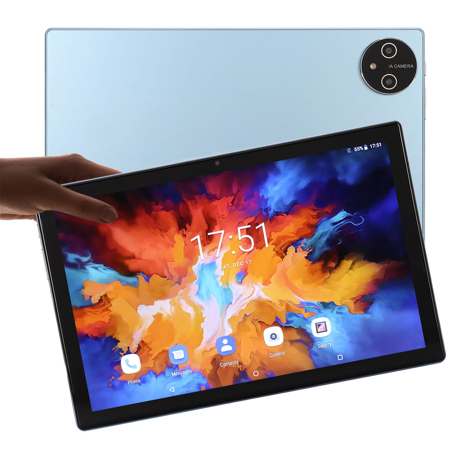 2 in 1 Tablet 10.1 Inch with Keyboard, 64GB 128GB ROM, Dual 4G Cellular, 18MP Camera, Octa Core Processor (US Plug)